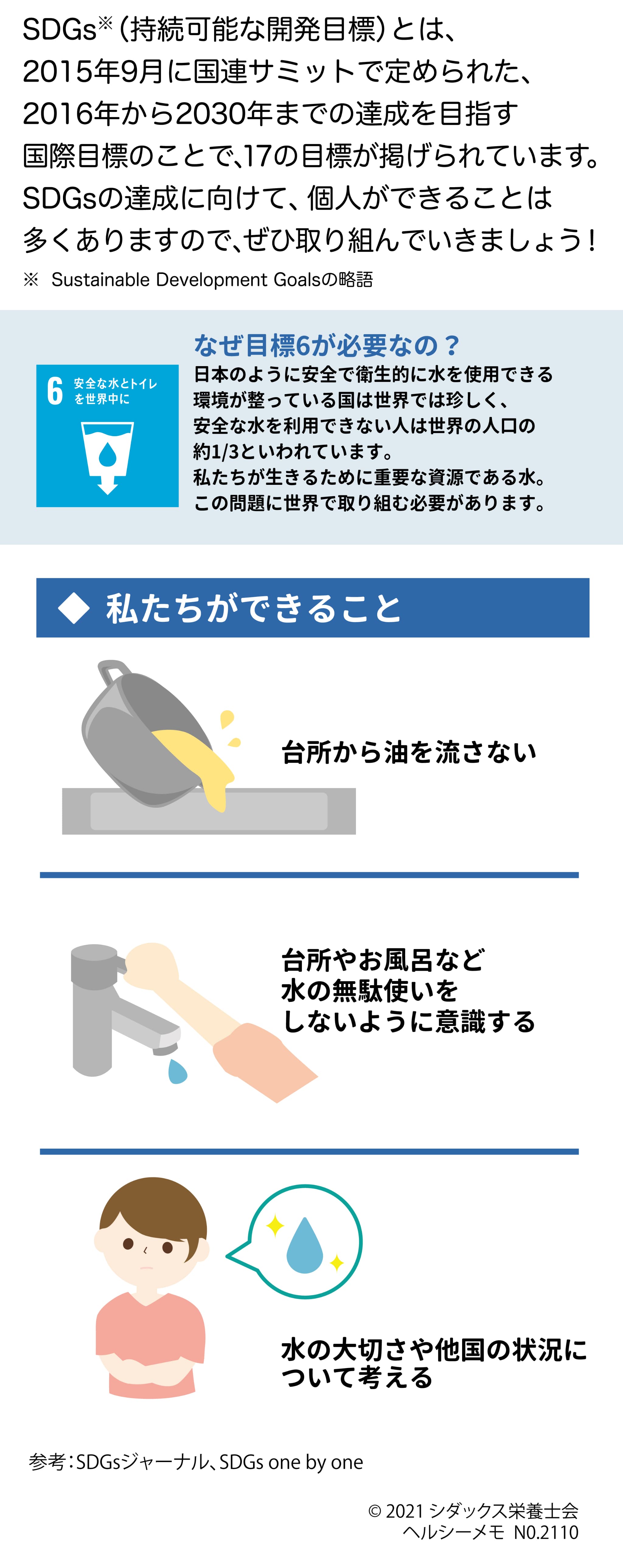 【sdgs】目標6：安全な水とトイレを世界中に シダックスのコラム